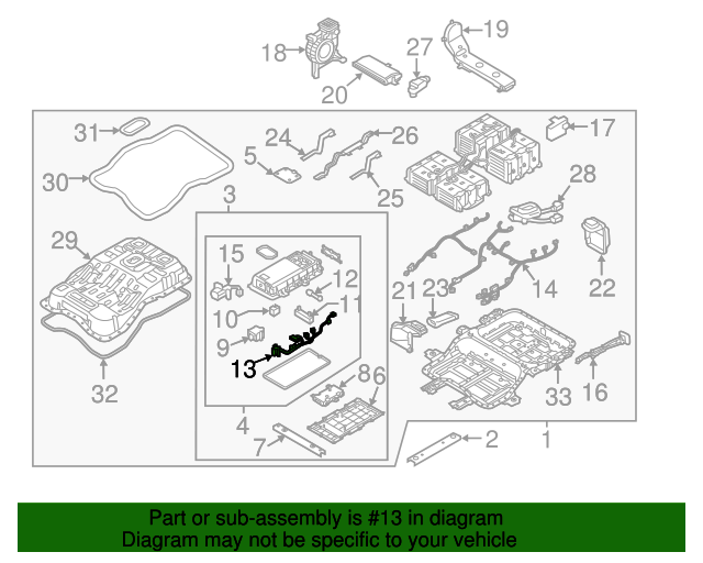 Hyundai - 37517-G7050 - Harness - 2017-2019 Hyundai Ioniq | OEM Hyundai ...