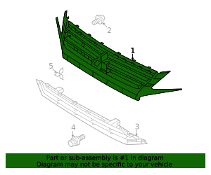 7450B351 - Upper Grille - 2021-2024 Mitsubishi | Lasco Auto Parts