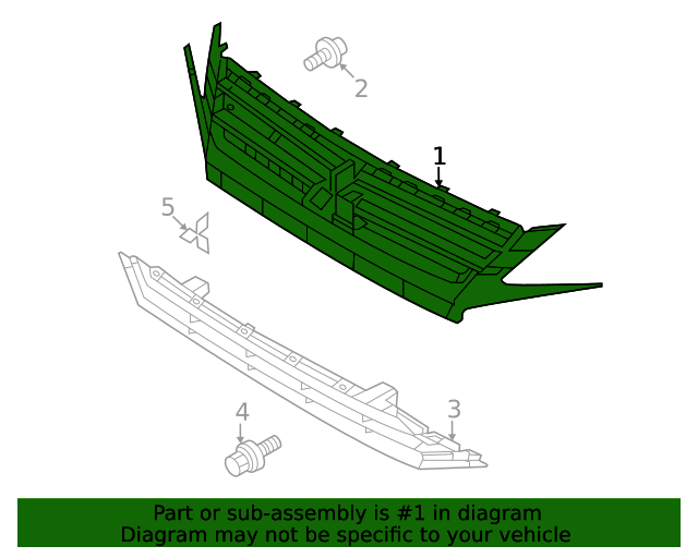 2021-2024 Mitsubishi Upper Grille 7450B352 | OEM Parts Online
