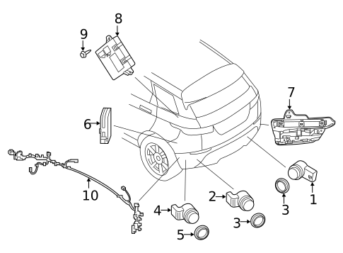 Electrical Components for 2021 Land Rover Range Rover Evoque ...