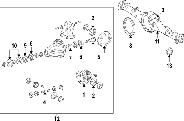 2022-2024 Toyota Tundra Differential Carrier Bearing 90366-50194 ...