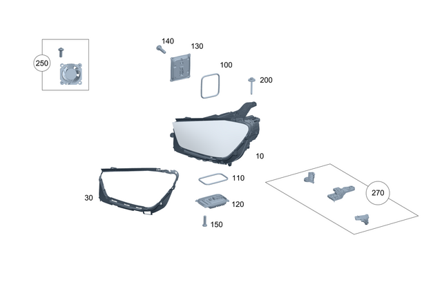 167-906-44-11 - Lamp Unit 2020-2025 Mercedes-Benz | Mercedes-Benz USA Parts