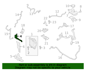 32222695 - Inverter Cooler Bracket - 2019 2020 Volvo S60 | Volvo OEM ...