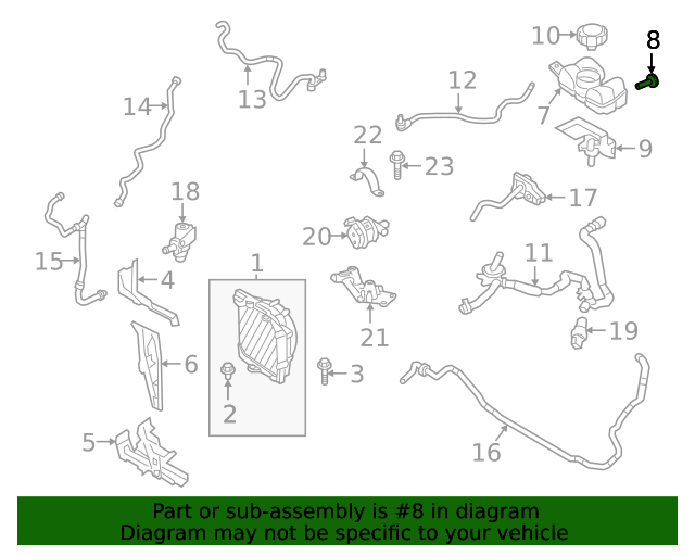 2016-2022 Volvo Reservoir Screw 30670629 | TascaParts.com