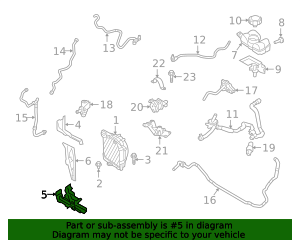2019-2020 Volvo S60 Inverter Cooler Bracket 32222249 | TascaParts.com