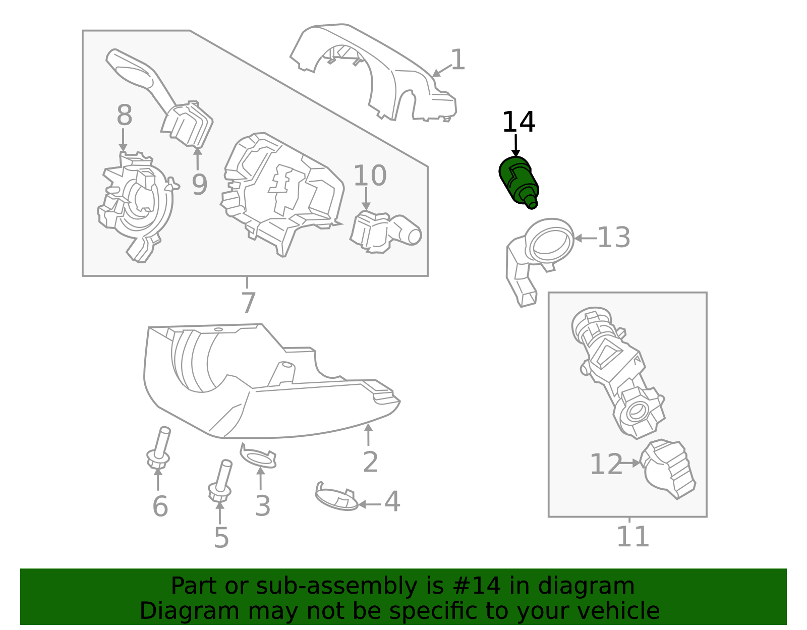 CP9Z-11582-A - Ignition Lock Assembly 2012-2020 Ford | Big 3 Auto Parts