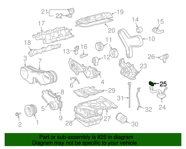1994-2010 Toyota Tube Gasket 15147-20010 | Toyota Parts Center