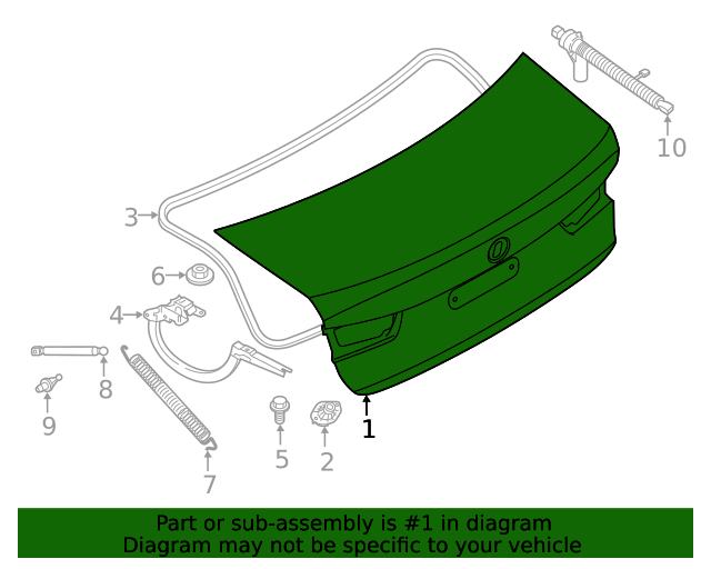 41-00-7-956-379 - Trunk Lid - 2021-2024 BMW | Buy BMW Parts Now
