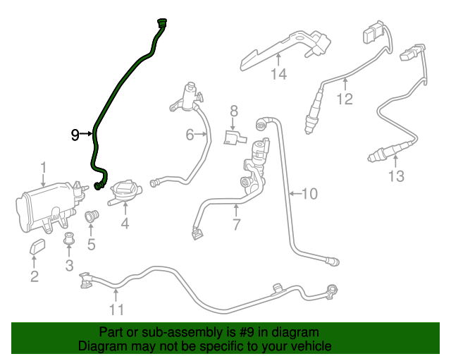 16127408415 - 2012-2020 BMW Breather Tube (16-12-7-408-415) | BMW of ...