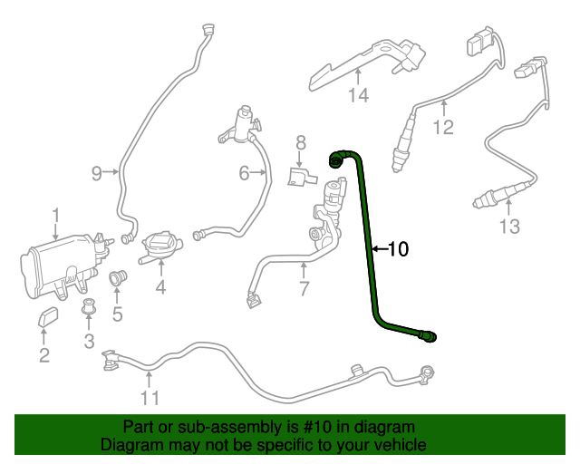 2012-2018 BMW Breather Tube 13907636128 | OEM Parts Online