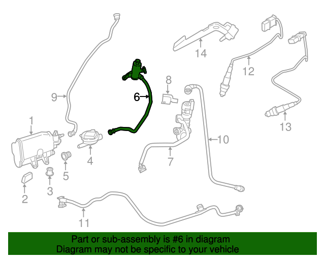 16137438487 - 2012-2020 BMW Vent Pipe (16-13-7-438-487) | BMW of South ...