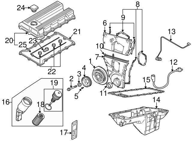 Genuine BMW 11-14-1-439-646 | Timing Cover | FREE Shipping on Most ...