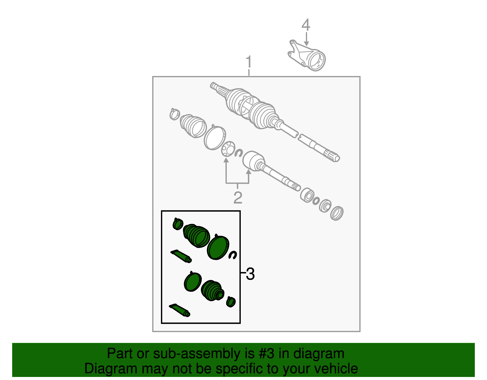 2004-2010 Toyota Sienna Boot Kit 04438-08040 | Toyota Parts Center
