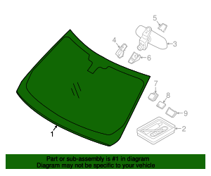 LR048388 - Windshield 2013-2014 Land Rover Range Rover | Land Leaping ...