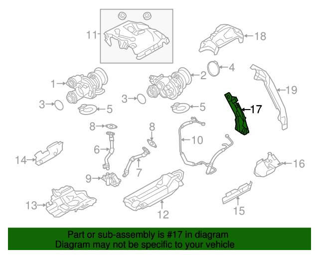 2013-2024 BMW Heat protection 11-65-8-652-465 | AutoNationParts.com