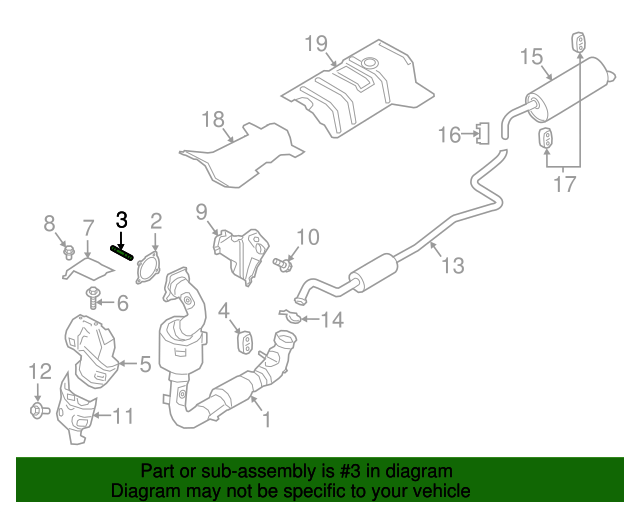 2013-2021 Ford Exhaust Manifold Stud W715309-S300 | OEM Parts Online
