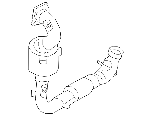 2018-2021 Ford EcoSport Catalytic Converter j2bz5e212b | TascaParts.com