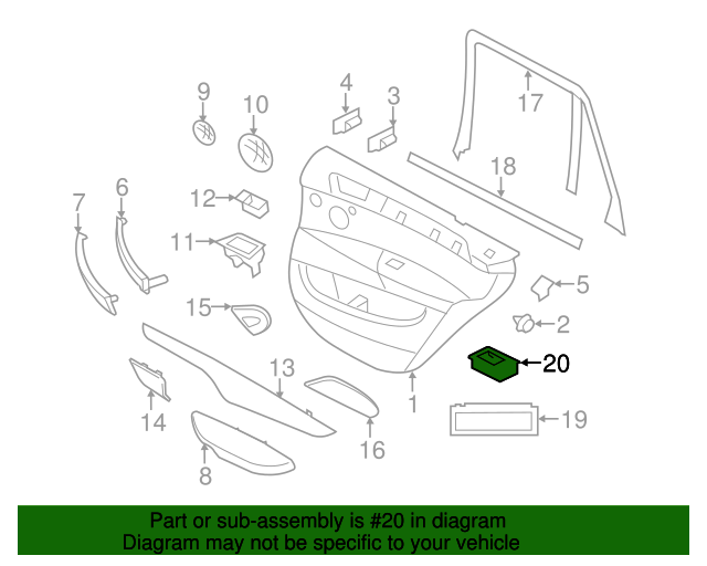 61319361940 - 2014-2018 BMW Window Switch (61-31-9-361-940) | BMW of ...