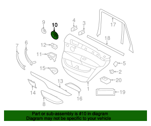 51417345185 - 2014-2018 BMW X5 Speaker Grille (51-41-7-345-185) | BMW ...
