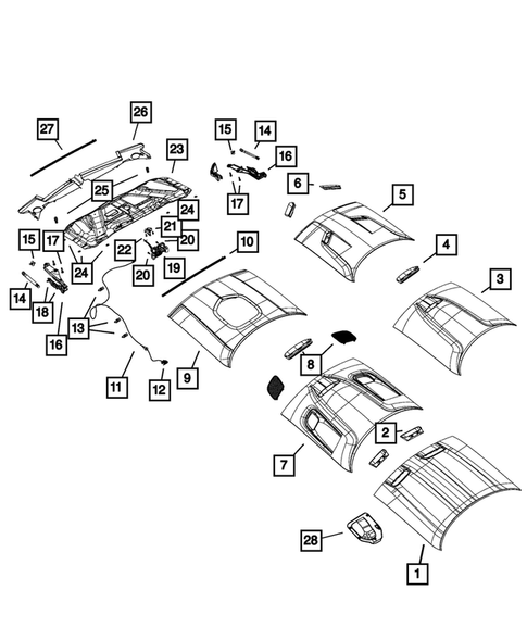 Hood and Hood Release for 2022 Dodge Challenger | Mopar Estores