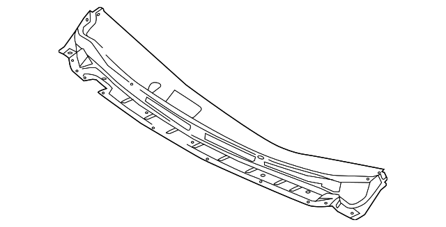 66862-3VY0A - Cowl Grille - 2014-2019 Nissan Versa Note | Nissan OEM ...