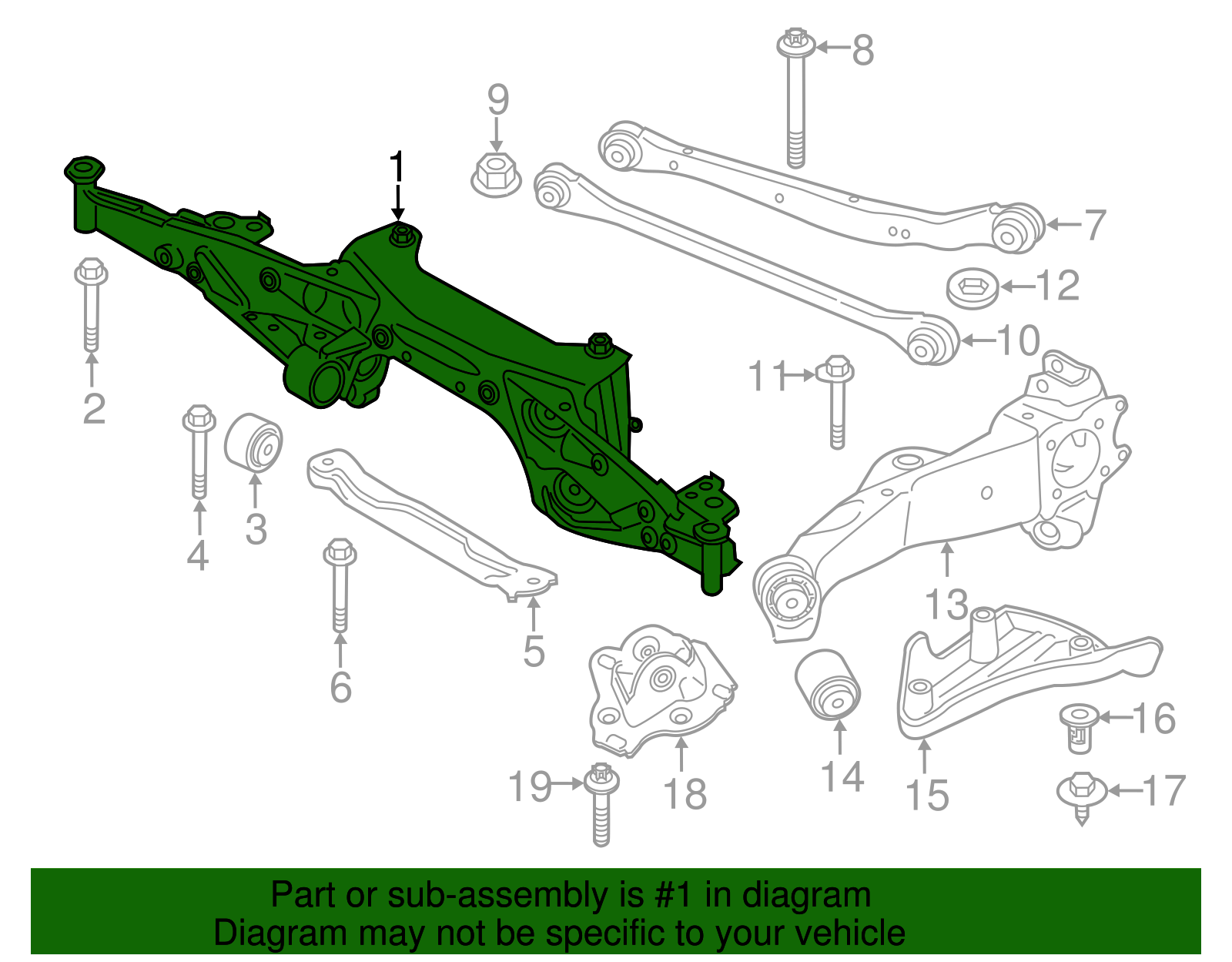 33316862558 - 2016-2024 BMW Cross-Member (33-31-6-862-558) | BMW of ...