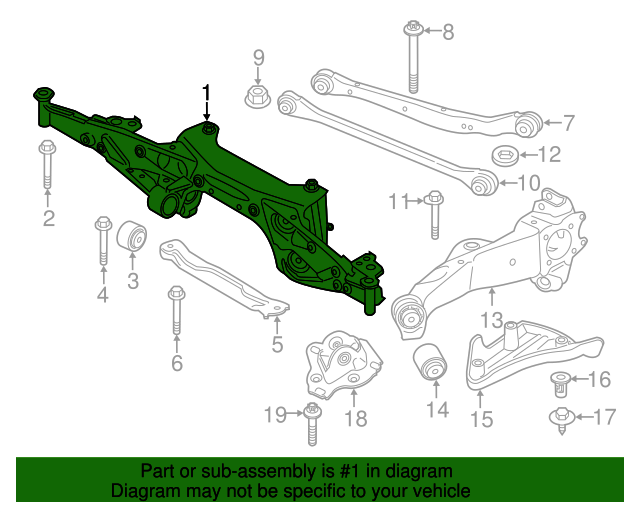33316862558 - 2016-2023 BMW Cross-Member (33-31-6-862-558) | BMW of ...