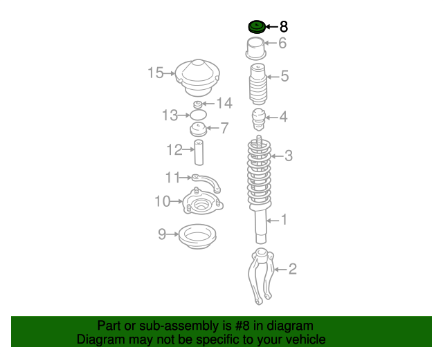 1999-2005 Hyundai Bushing Upper B Rear 54644-38000 | OEM Parts Online