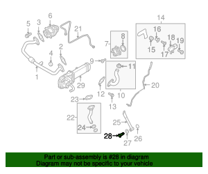 2009-2014 Volkswagen Tube Lower Bolt WHT-000-494 | OEM Parts Online