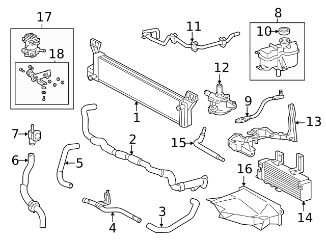 2017-2019 Toyota Highlander Trans Cooler 32910-0E050 | Toyota Express Parts