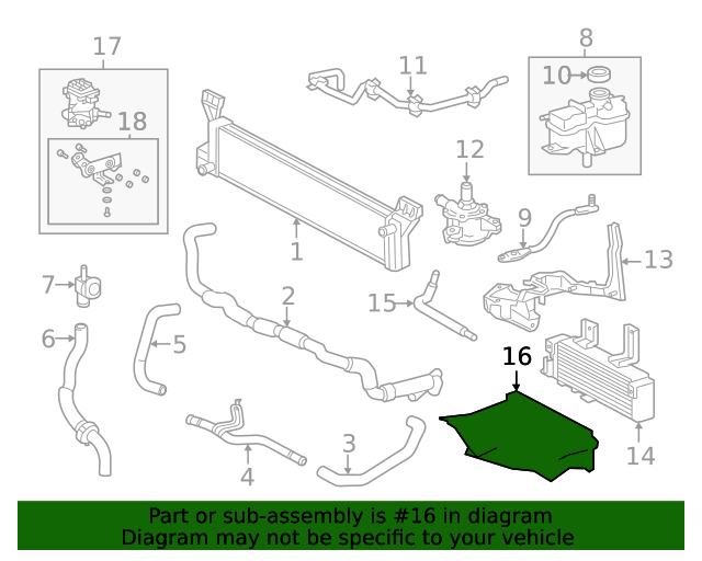 2014-2016 Toyota Highlander Duct 32917-0E020 | Toyota Parts Center