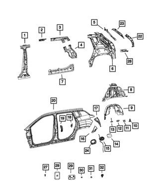 2017-2025 Jeep Compass OEM NEW 2017-2021 Mopar Jeep Compass Altitude ...