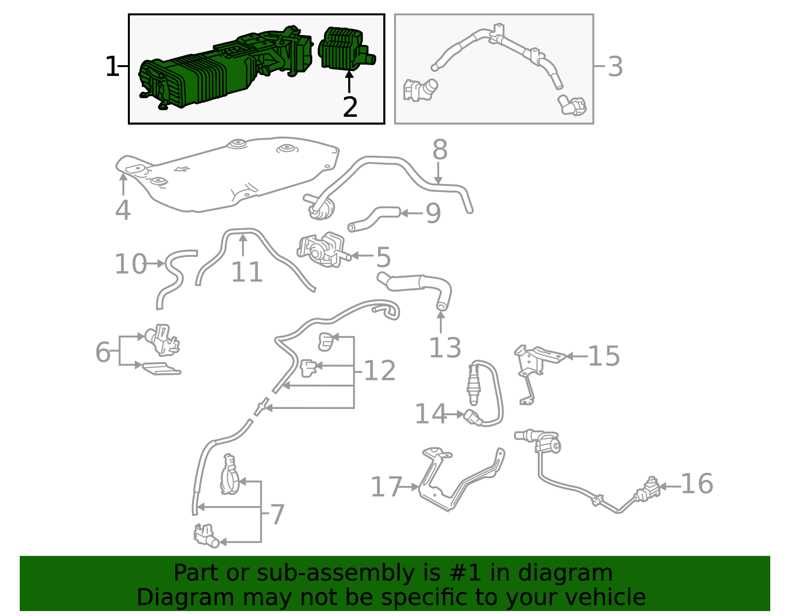 2016-2022 Lexus Vapor Canister 77740-0E080 | Retail Performance Auto Parts