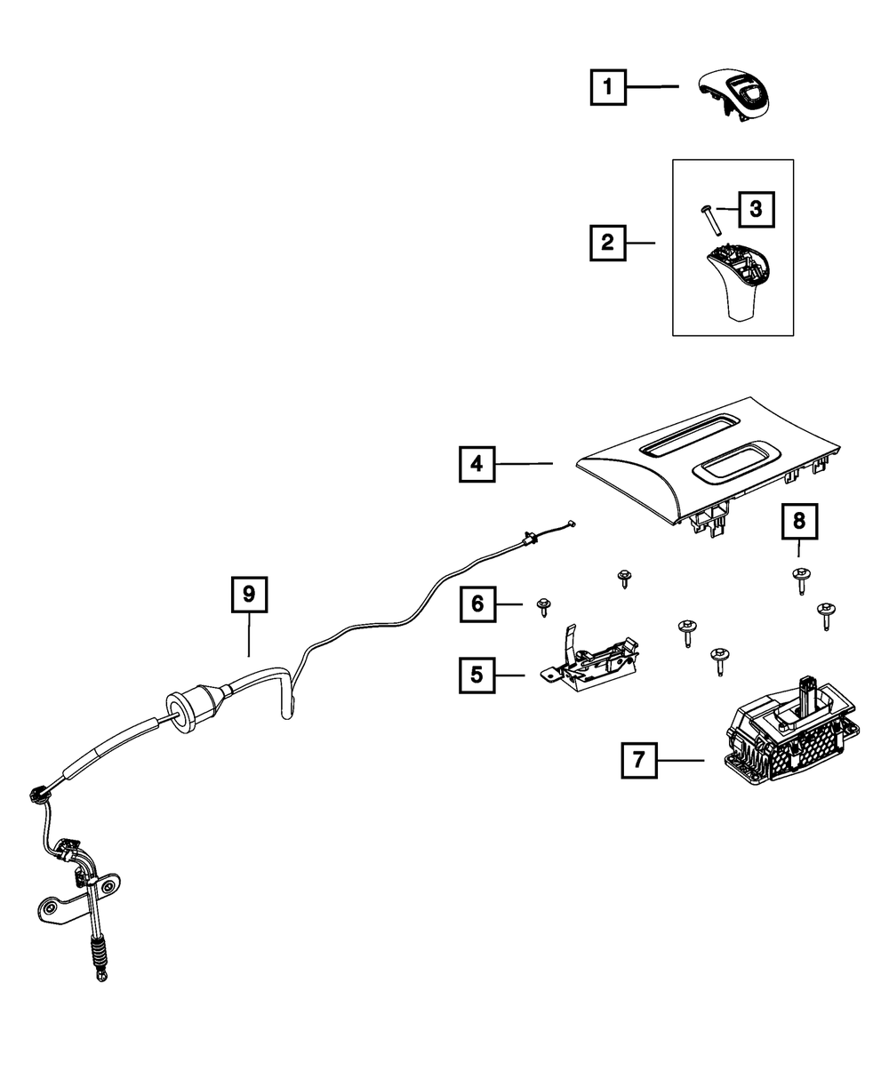 2012-2023 Mopar Auto Trans Shifter Release 68066474AE | Mopar eStore