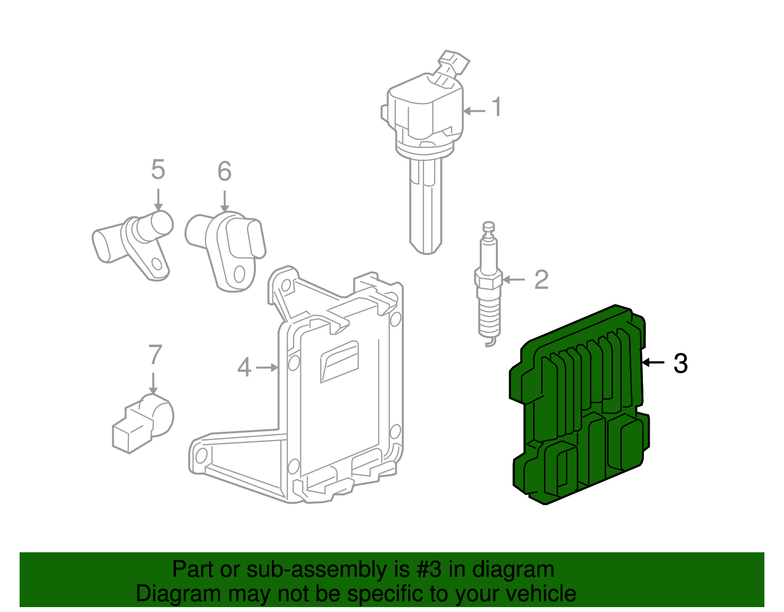 2008-2012 GM Engine Control Module (ECM) 12678512 | GM Parts Center
