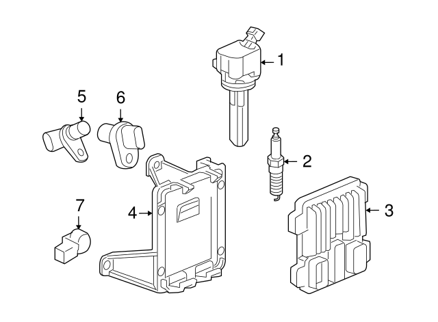 2008-2012 GM Engine Camshaft Position Sensor 12597253 GM ...
