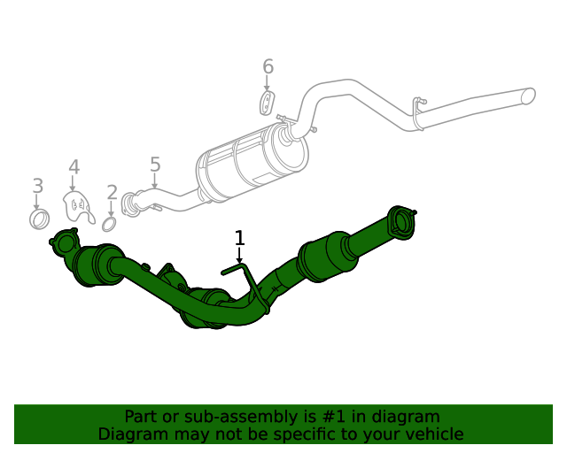 2020-2023 GM Three-Way Catalytic Converter 84653314 GM | GMPartsDirect.com