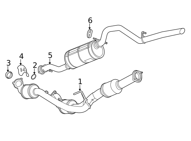 2020-2021 GM Muffler & Pipe 84021295 | TascaParts.com