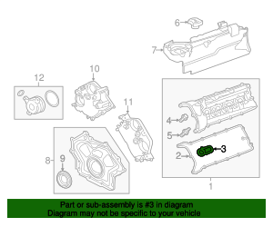 C2D3526 - Valve Cover Seal 2010-2024 Jaguar | AutoNationParts.com