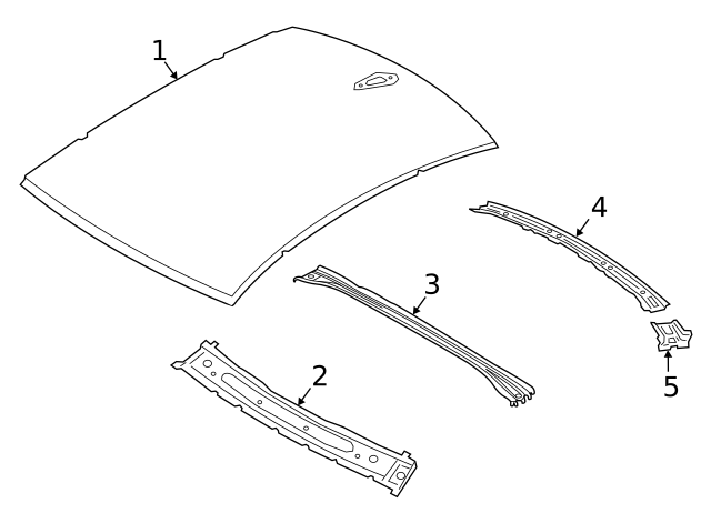 Genuine BMW 41-00-9-466-186 | Roof Panel | FREE Shipping on Most Orders ...