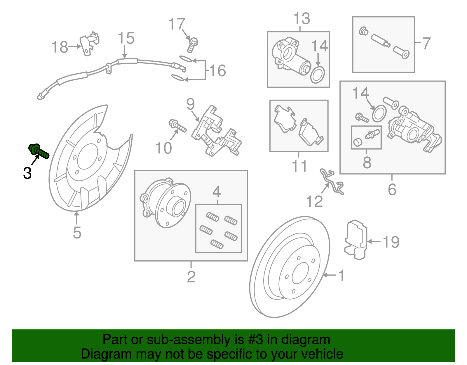 W715753-S442 - Hub Mount Bolt - 2013-2019 Ford | Eastgate Ford Parts