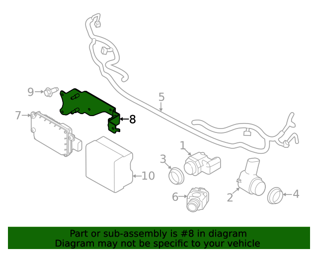 2018-2023 Land Rover Mount Bracket LR100509 | OEM Parts Online
