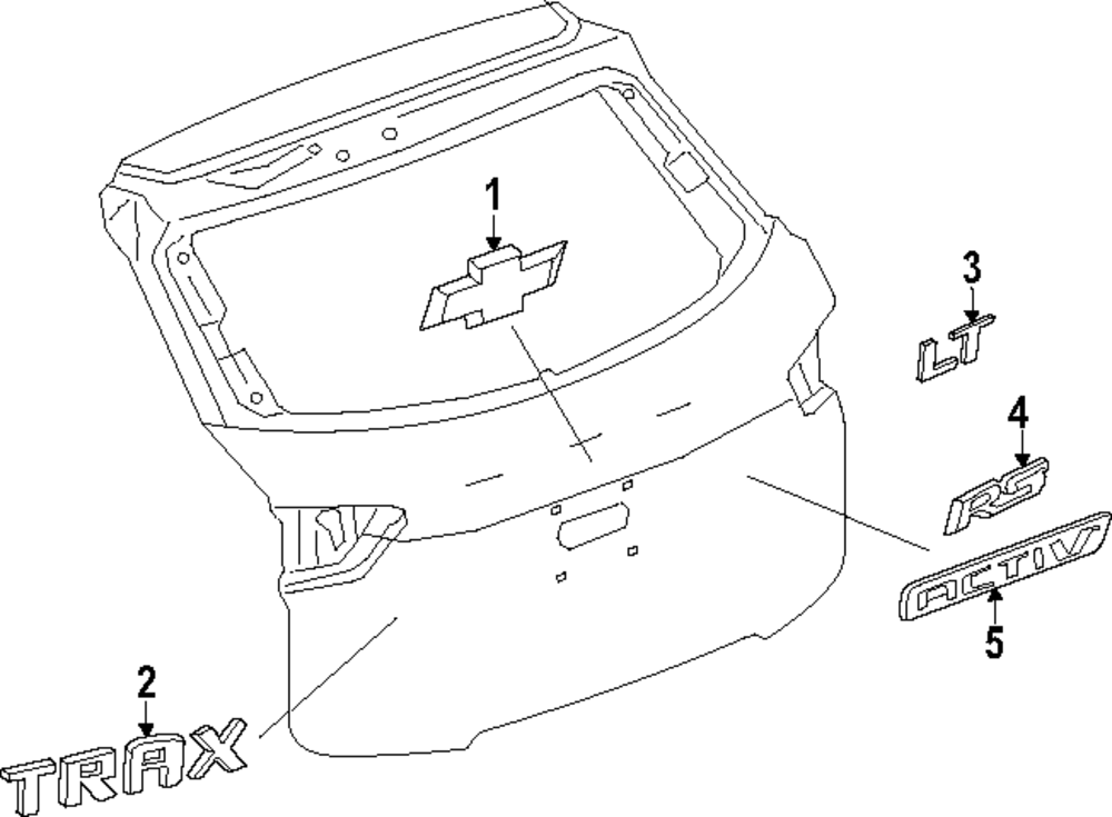 2024-2025 Chevrolet Trax Emblem 42762129 | QuirkParts