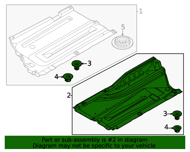 Hyundai - 84237-L0000 - Under Cover - 2020-2022 Hyundai Sonata | OEM ...
