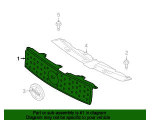 2008-2010 Scion xB Upper Grille 53101-12B10 | OEM Parts Online