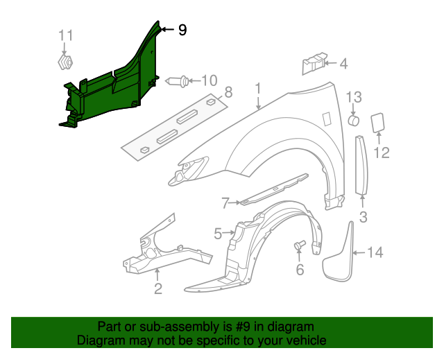 15146155 - Shield - 2003-2007 Saturn Ion | parts.folsomchevy.com