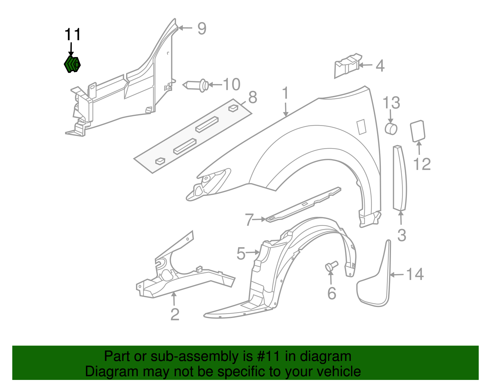 11513599 - M4.2 x 1.41 U Type Nut 1988-2025 GM | GMPartsNow