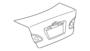 2003-2008 Toyota Corolla Trunk Lid 64401-02100 | Toyota Parts Center