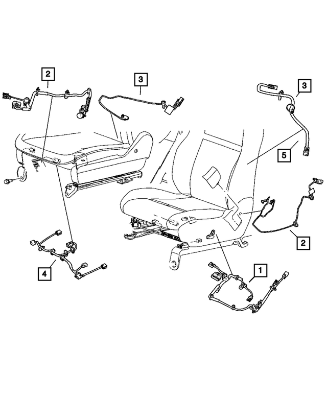 2010 Mopar Seat Wiring 68002737AC | My Mopar Parts