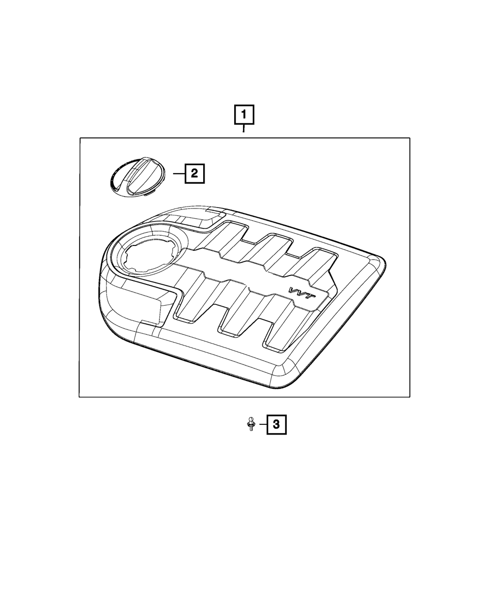2008-2025 Fiat Engine Cover Attach Ball Stud 53034108AA | TascaParts.com